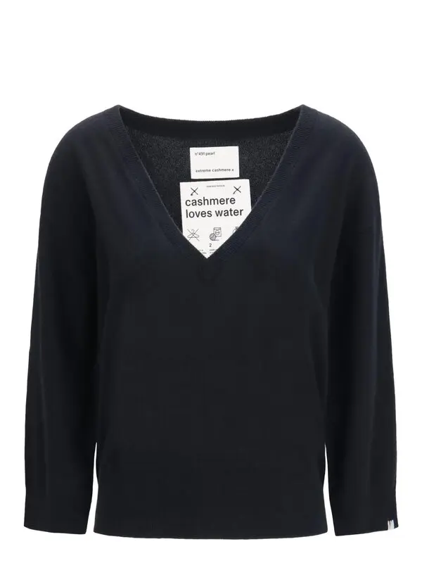 Extreme Cashmere N°491 Pearl Cashmere Sweater - Black