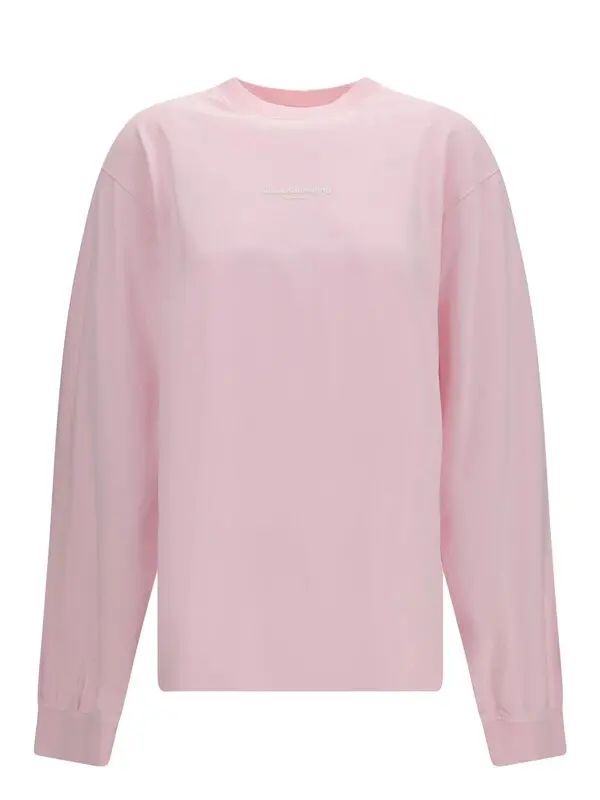 Alexander Wang Long-sleeve Logo T-shirt - Pink