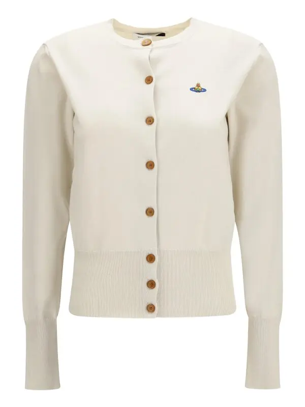 VIVIENNE WESTWOOD Bea Cotton Cardigan - White