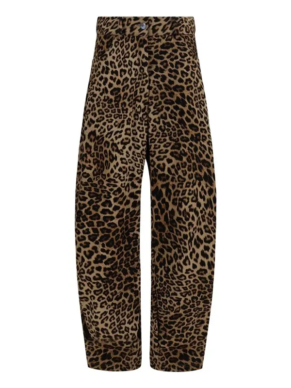 ELLA Barrel Pants - Brown