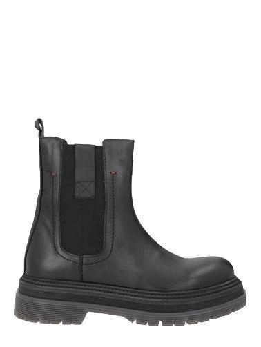 INUOVO Leather Chelsea Boots With Block Heel - Black