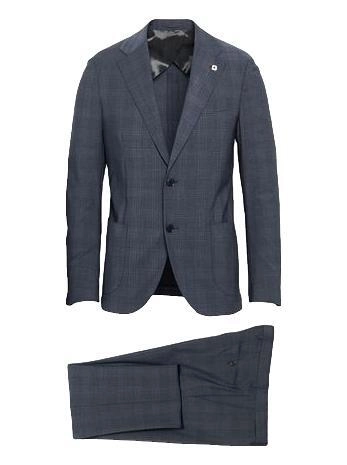 LARDINI Suit Size Polyester, Wool, Elastane - Charcoal