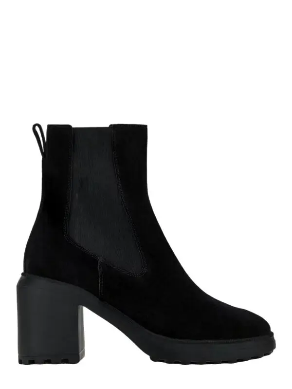 Hogan H724 Suede Chelsea Boots - Black