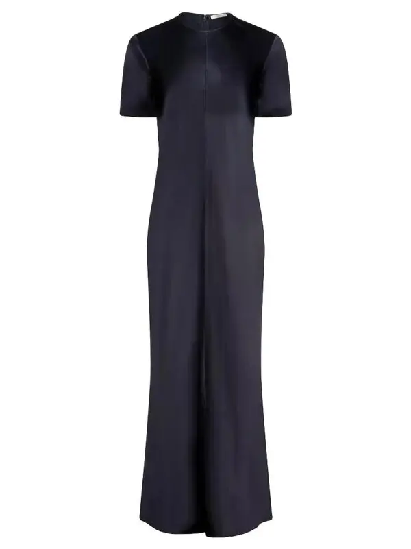 FFORME Satin Floor-length Dress - Black