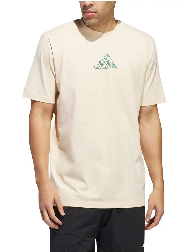 Adidas Lil Stripe Photoreal Graphic T-shirt Asia Sizing - Beige