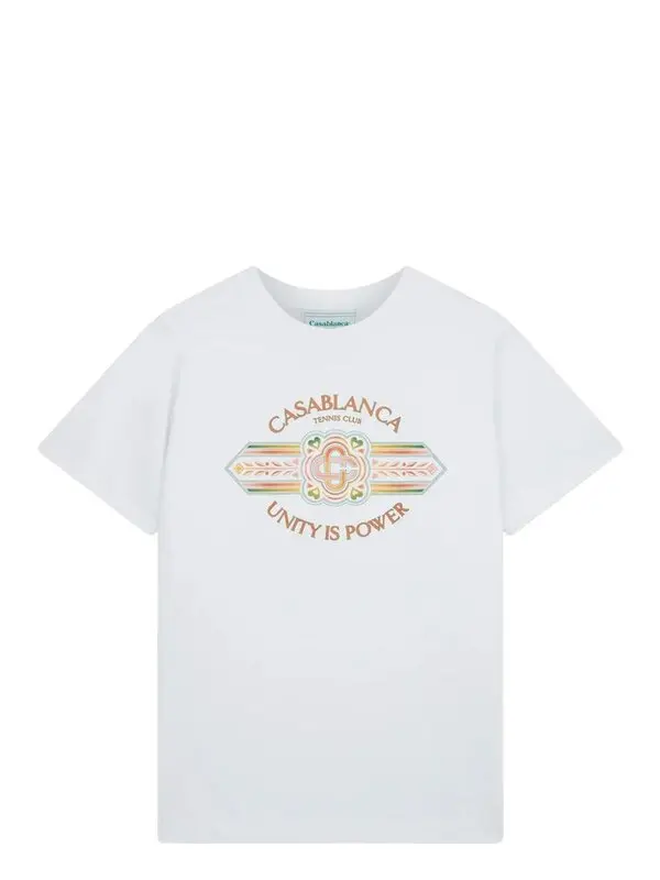 Casablanca Unity Is Power Printed T-shirt - White
