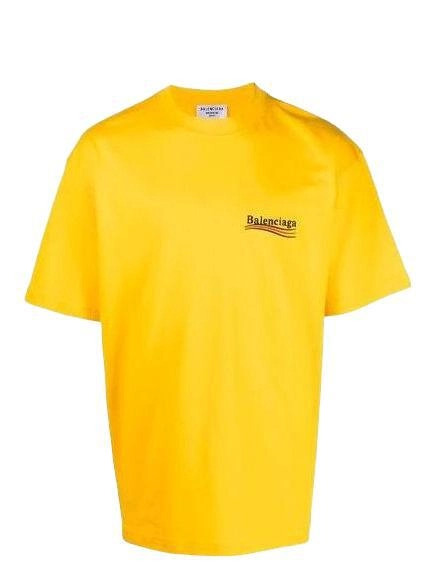 Balenciaga Political Campaign T-shirt Large Fit - Yellow