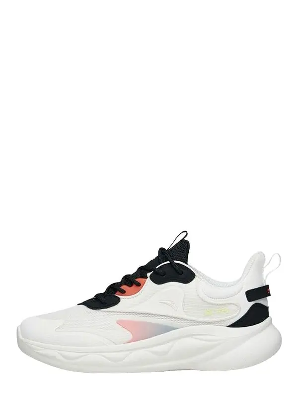 ANTA Fluffy 2.0 Athletic Sneakers - White/black/orange