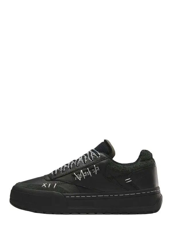 REEBOK X Universal Monsters Club C Megacourt Sneakers - Black/white/black