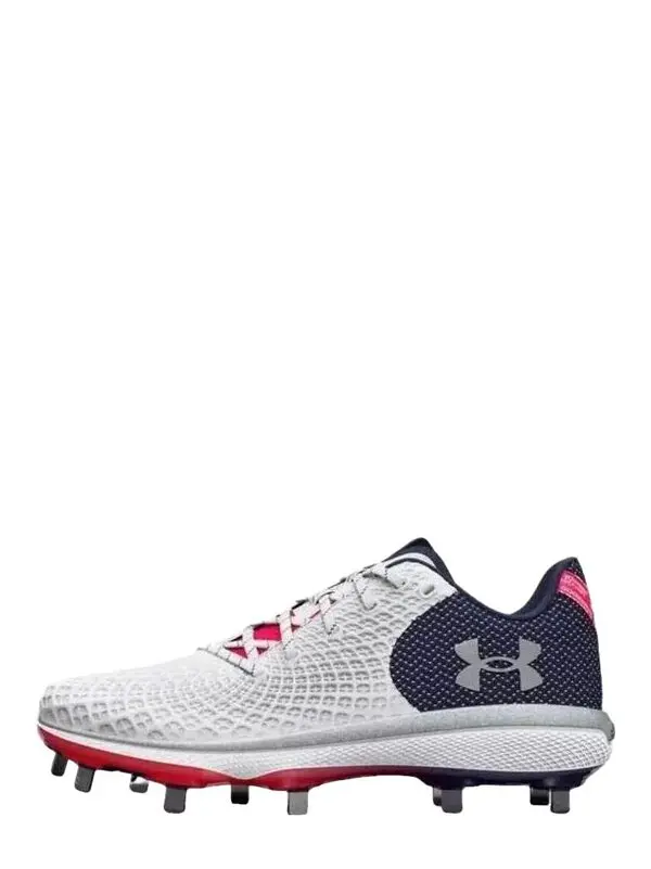 Under Armour Ua Glyde 2 Mt Le Softball Cleats - White/black/red