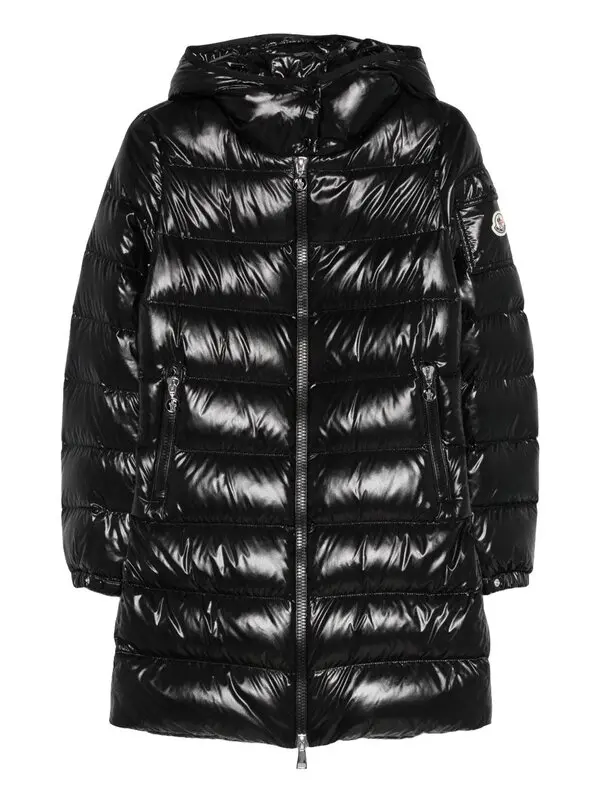 Moncler Courcelles Long Down Jacket - Black