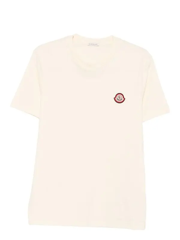 Moncler Logo Cotton T-shirt - White