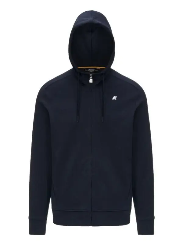 K-WAY Zip-up Hooded Hoodie - Black