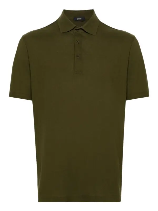 Herno Short-sleeved Polo Shirt - Green