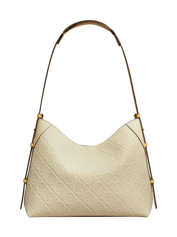 Tory Burch T Monogram Shoulder Bag - Warm White