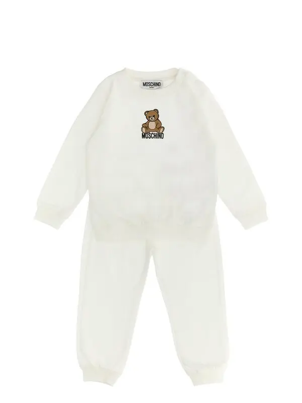 Moschino Teddy Bear Sweatshirt And Jogger Set - White