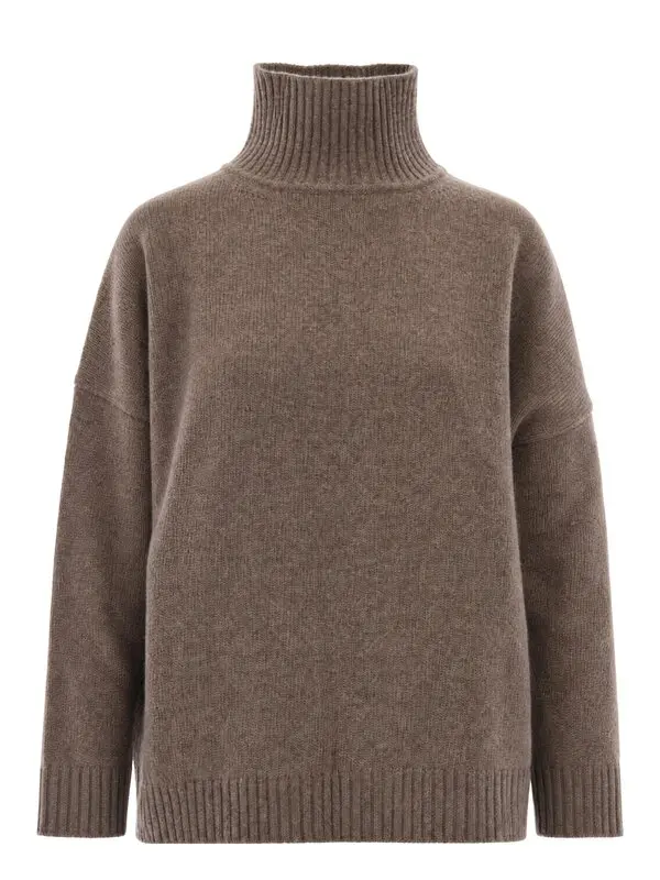 Max Mara Knit Turtleneck Jumper - Hazelnut