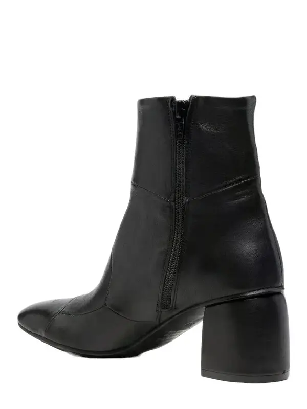 KUDETA Panelled Leather Ankle Boots - Black