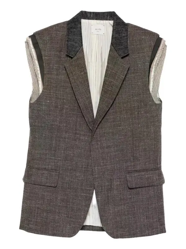 ALYSI Gilet - Brown