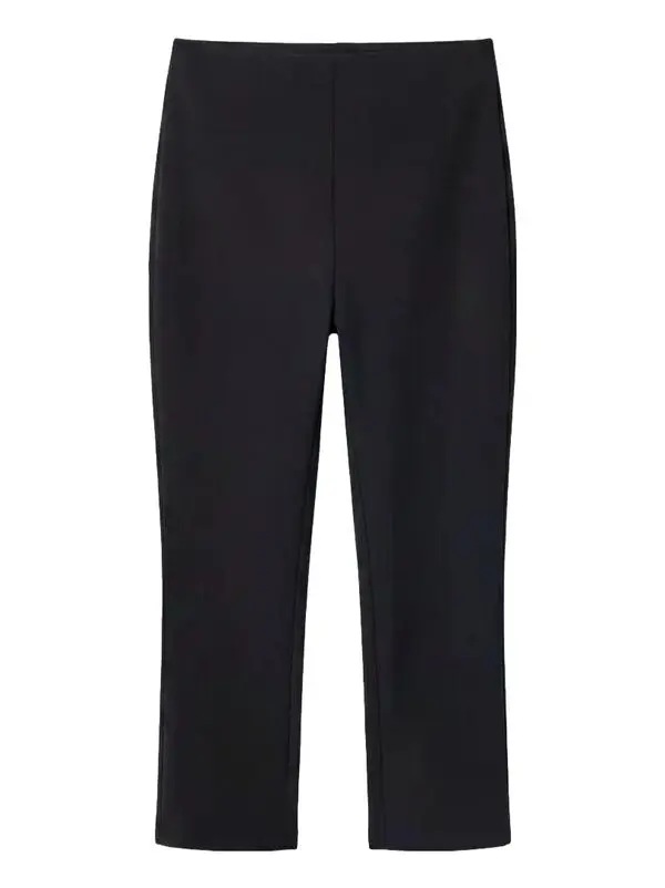 REFORMATION Jill Cropped Knit Trousers - Black