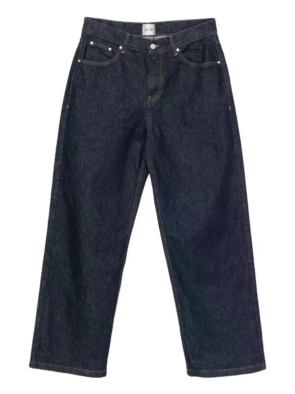 ARTE ANTWERP Logo-embroidered Belt-loop Jeans - Blue