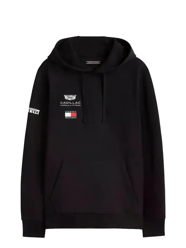 Tommy Hilfiger X Cadillac Formula 1 Team Logo-patch Hoodie - Black