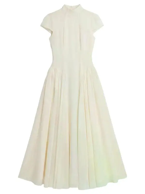 REFORMATION Maven Cap-sleeve Midi Dress - Neutrals