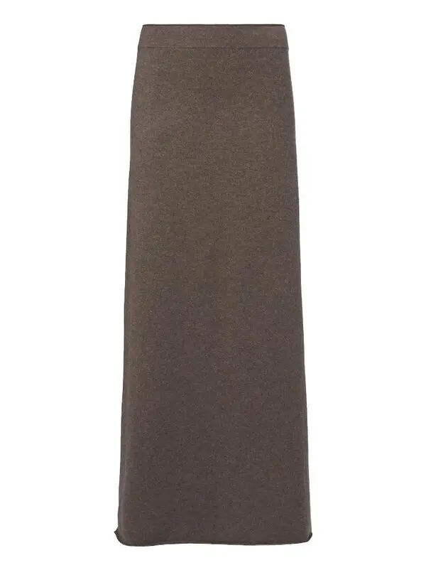 Arch4 Cashmere Maxi Skirt - Grey