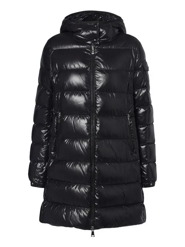 Moncler Courcelles Hooded Down Coat - Black