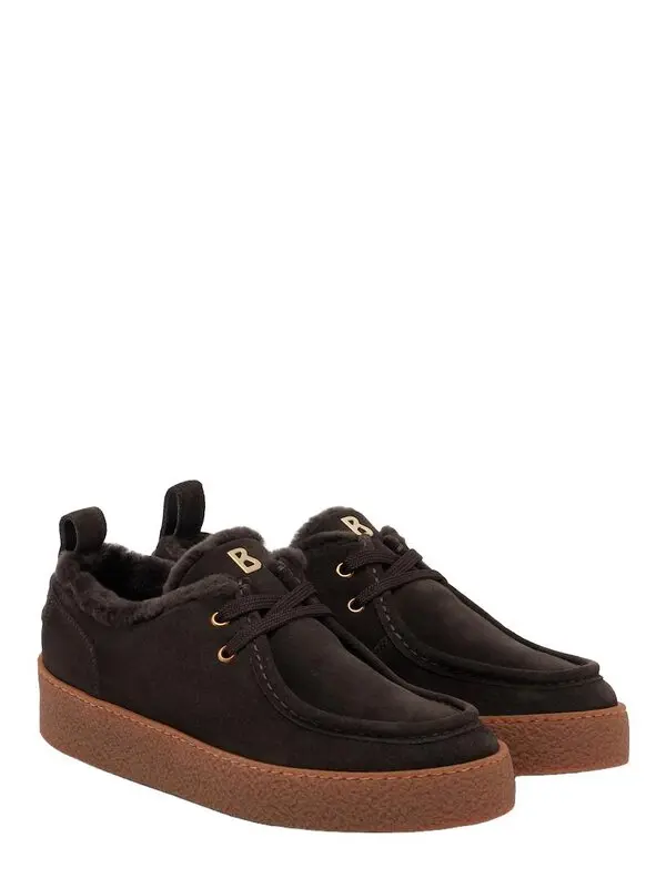 Bogner Suede Lace-up Shoes - Brown