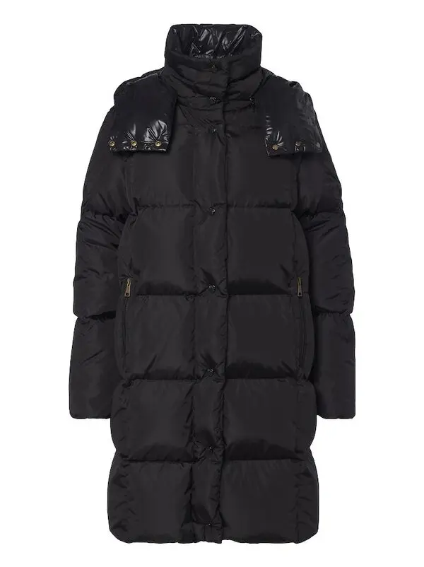 Moncler Hooded Down Coat - Black