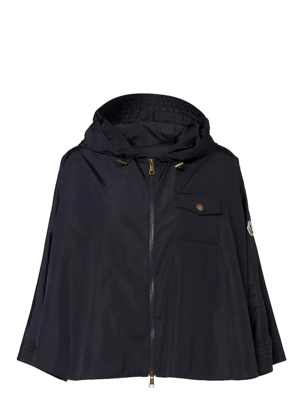 Moncler Hooded Cape - Blue