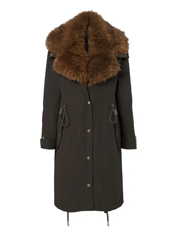 Moncler Halicte Down Parka - Brown