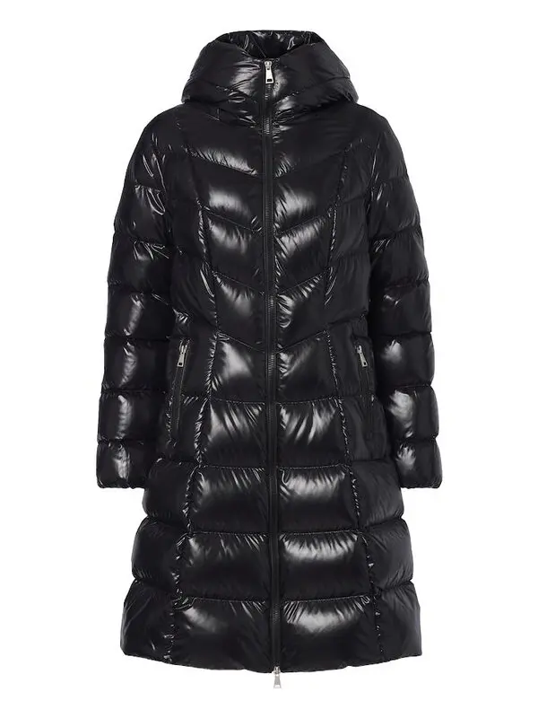 Moncler Marusse Hooded Quilted Down Coat - Black