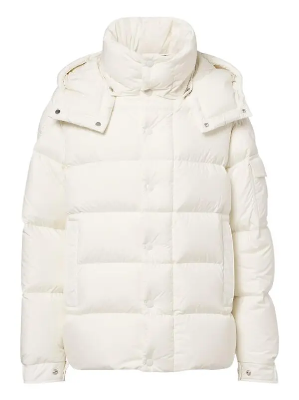 Moncler Maya 70 Hooded Down Jacket - White