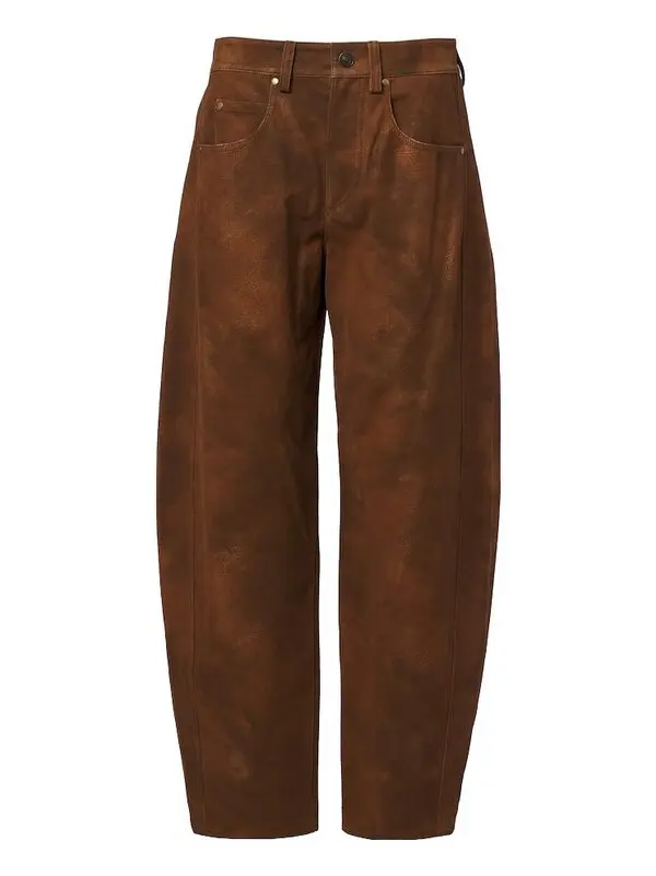 MARANT ETOILE Belky Barrel-leg Pants - Brown