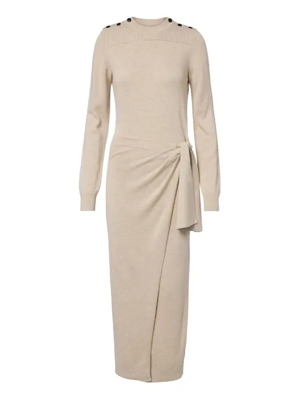 Isabel Marant Étoile Jozira Draped Sweater Dress - Beige