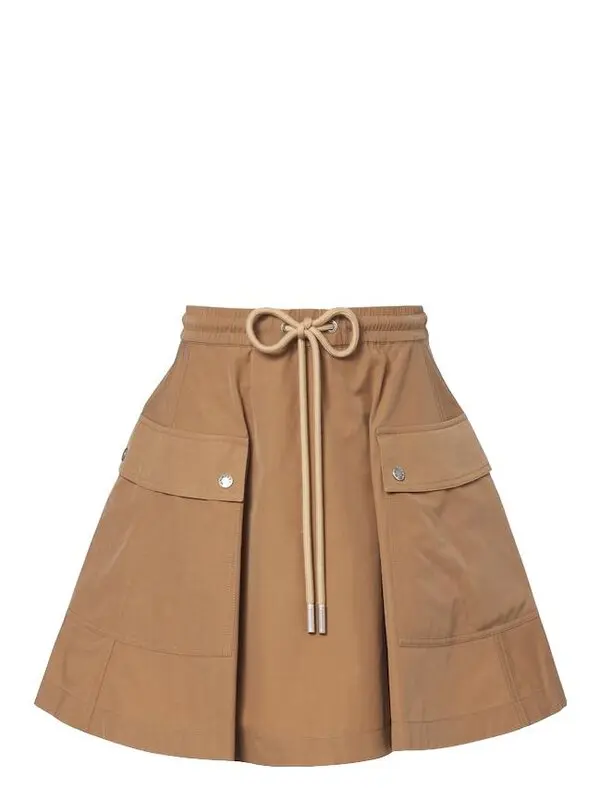 Moncler Pleated Mini Skirt - Beige