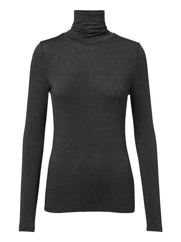 AGOLDE Pascale Turtleneck Sweater In Charcoal Heather - Grey
