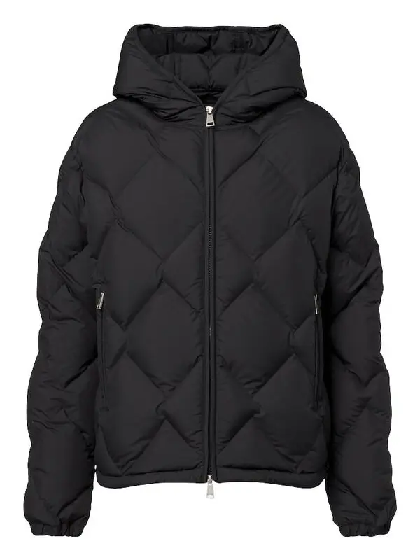 Moncler Arvouinne Hooded Quilted Down Jacket - Black