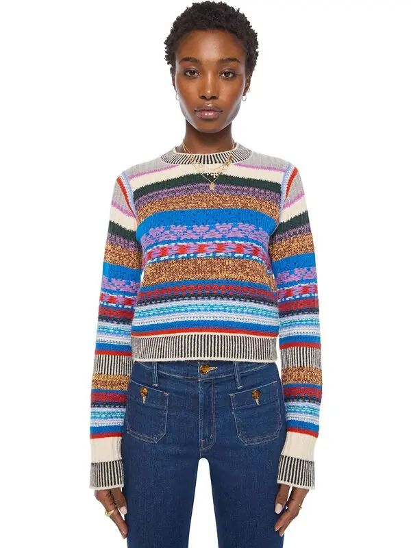 MOTHER The Extra Crop Jumper - Red
