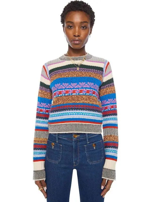 MOTHER The Extra Crop Jumper - Red