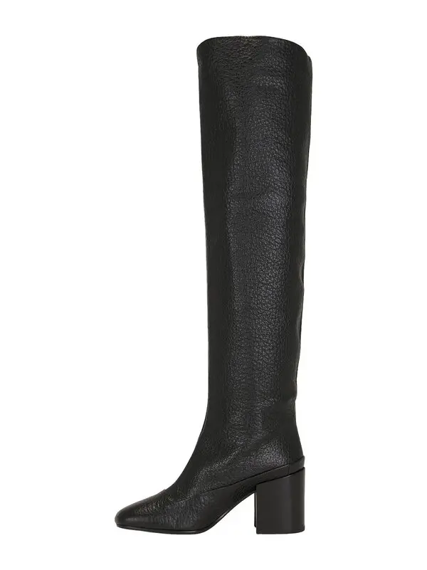 Dries Van Noten Over The Knee Full Shaft Boots - Black