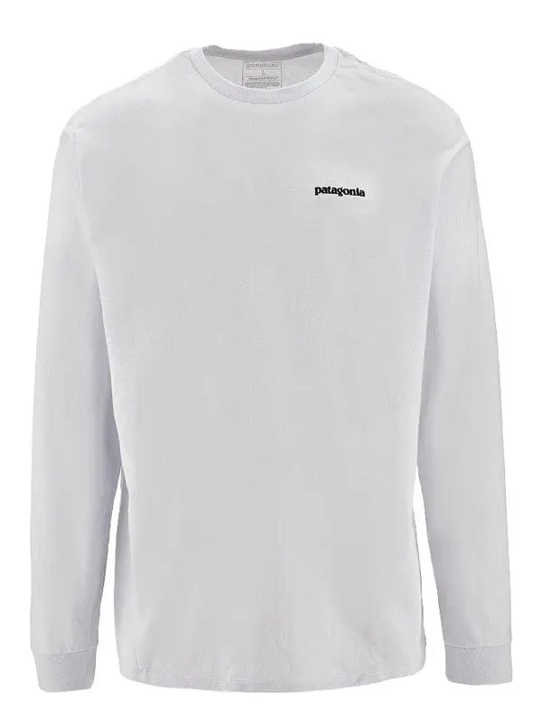 Patagonia P-6 Logo' Long-leeved T-hirt - White