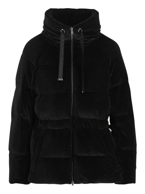 Herno Down Jacket With High Neck - Black