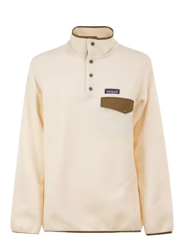 Patagonia Lw Synch Snap-t P/o Fleece Pullover - Beige