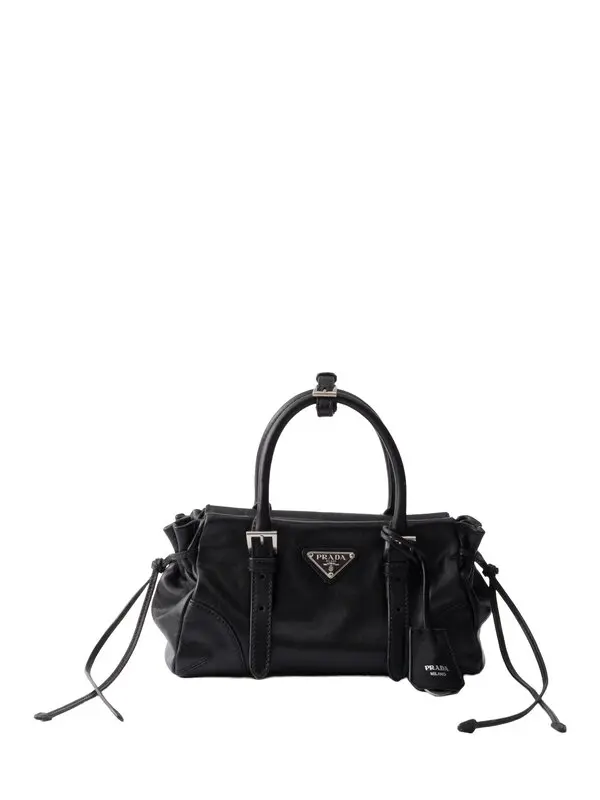Prada Karin Small Leather Bag - Black