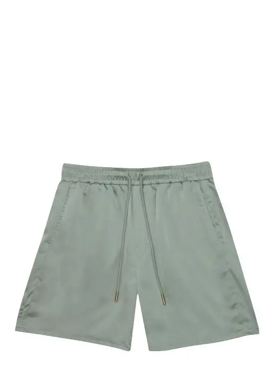 HONOR THE GIFT Satin Drawcord Shorts - Sage