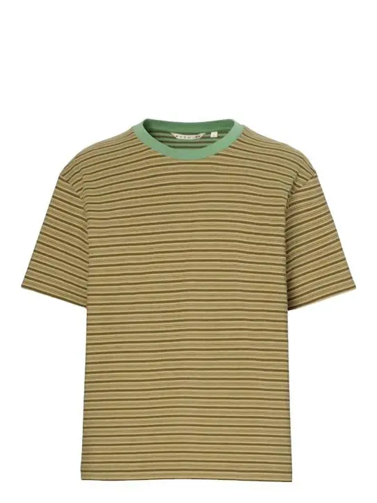 Uniqlo X Marni Border Crewneck Sweat-shirt T-shirt - Green