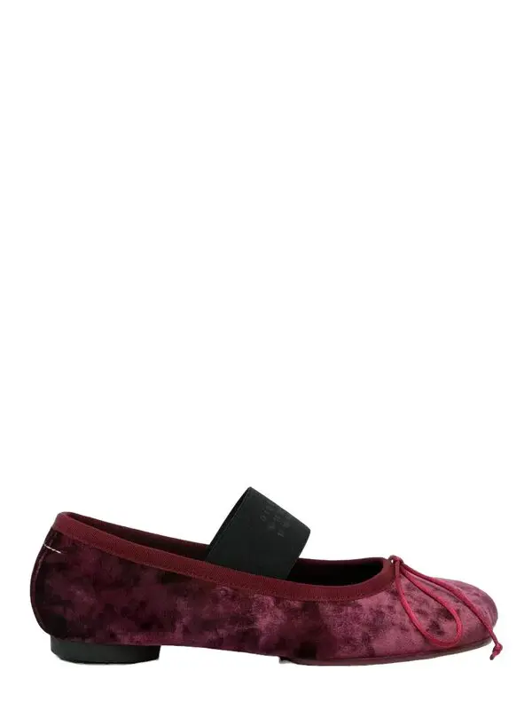 MAISON MARGIELA Elasticated-strap Ballet Flats - Red
